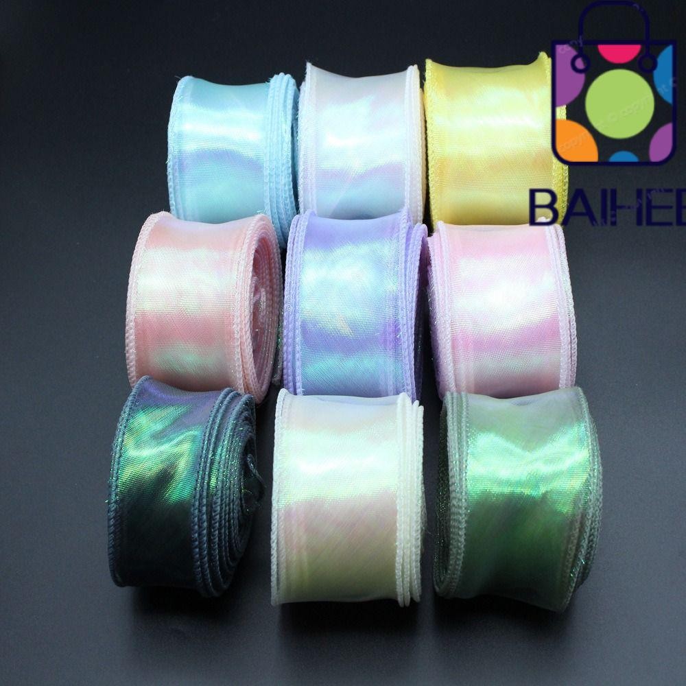 BAIHEE Roll of Satin Ribbon, 40mm 10 Yards Flower Bouquet Wrapping ...