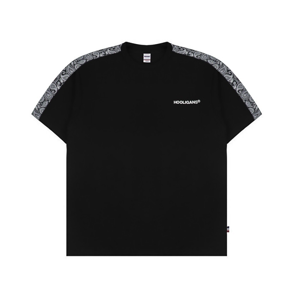 HOOLIGANS Paisley Black Tape T-Shirt | Shopee Malaysia