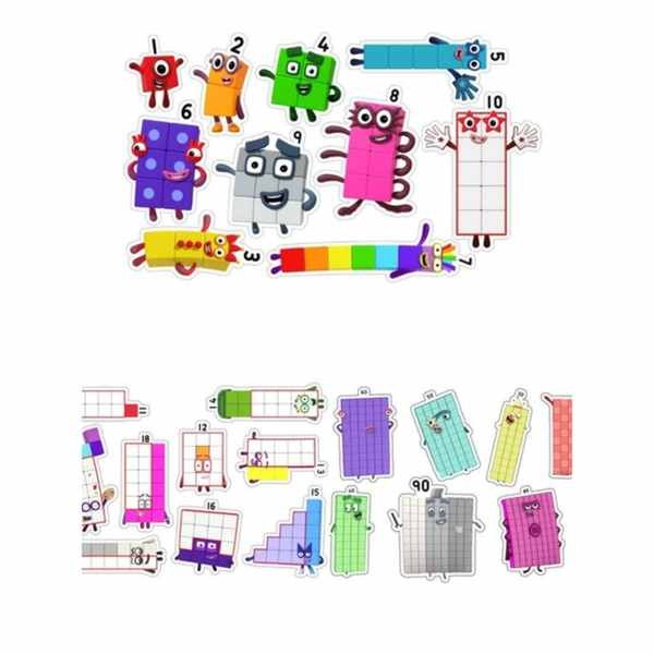 numberblocks 100pcs Numberblocks Multilink Menghubungkan Kiub Pengiraan ...
