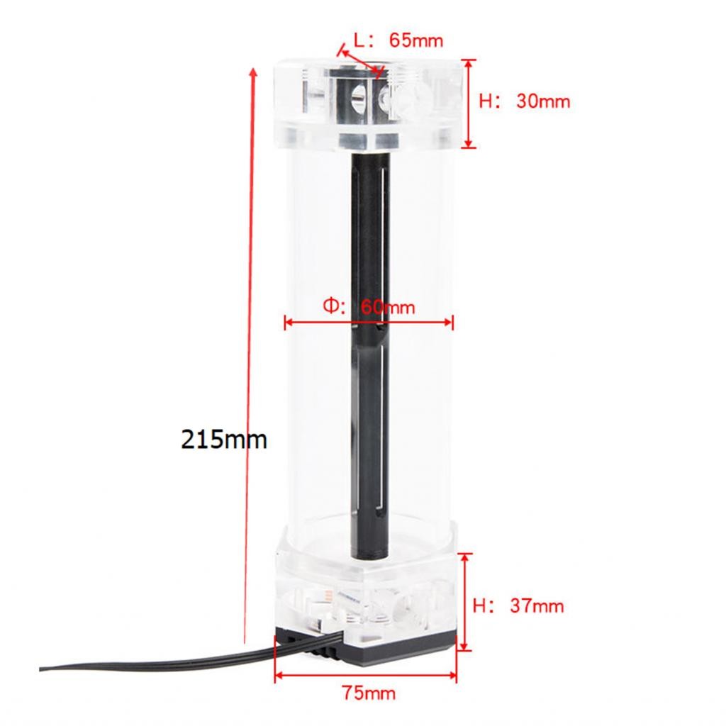 Honglai8 G1/4 PC Water Cooling Tank CPU Liquid Cooler Reservoir Bracket ...