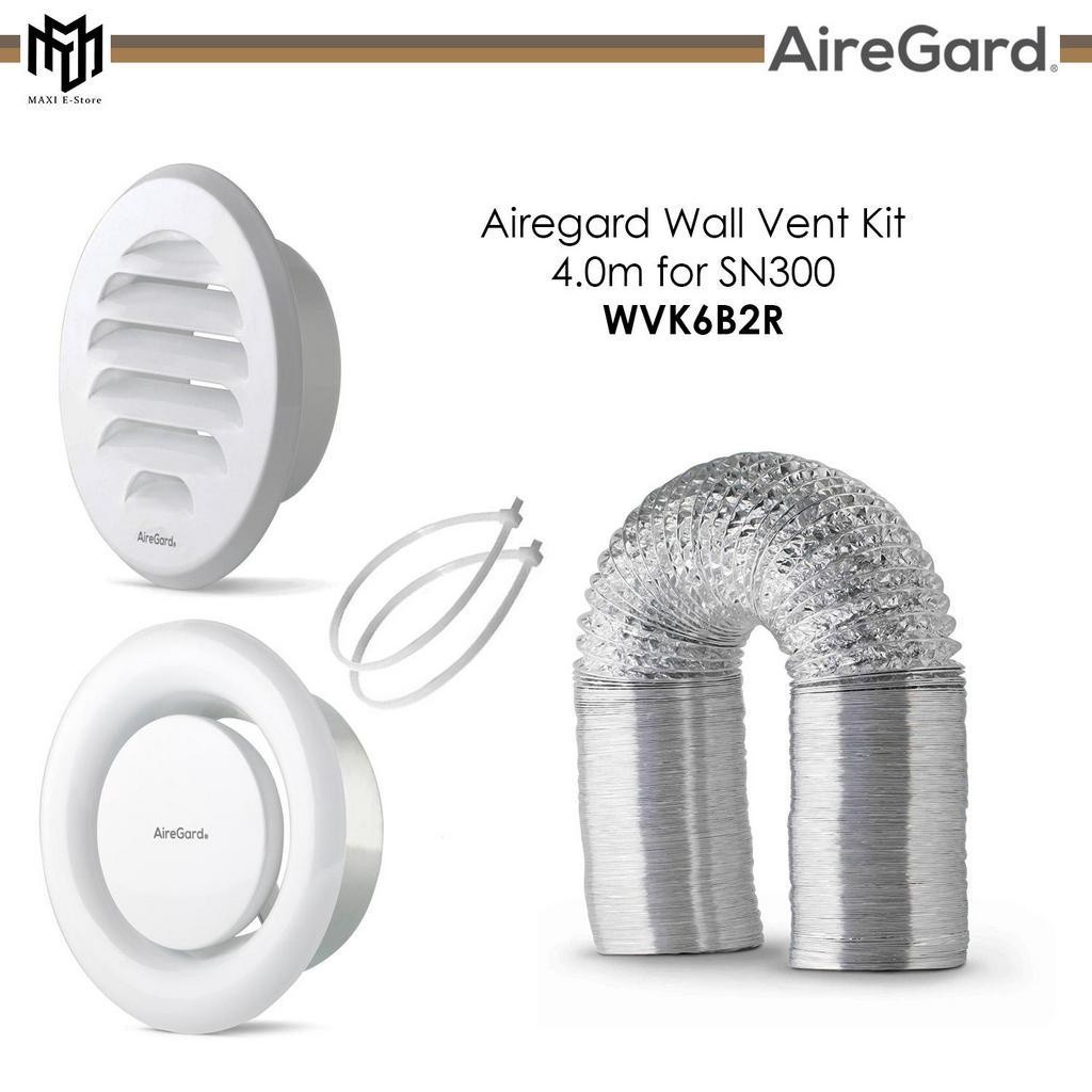 AireGard WVK-6B2R 6 inch Wall Vent Kit - 6" Aluminum Ducting + 6 ...