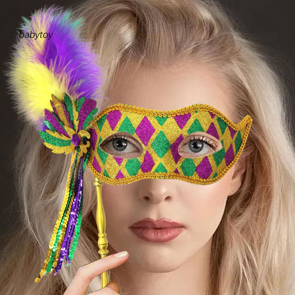 BABY Carnival Masque with Tassel and Feather Accents Stunning Carnival ...