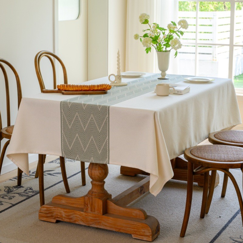 Nordic Simple Modern Thickened Fabric Tablecloth Cotton Linen Table ...