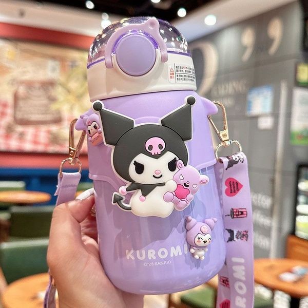 botol kuromi kuromi water bottle botol air tahan sejuk kuromi Cawan termos Sanrio Kulomi untuk ...