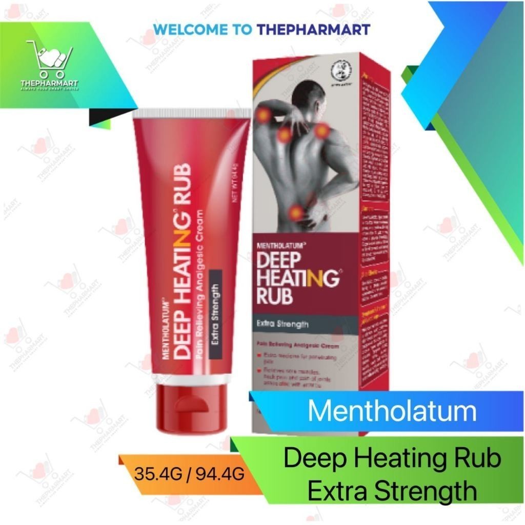 Mentholatum Deep Heating Rub Extra Strength Pain Relieving Cream (35.4G ...