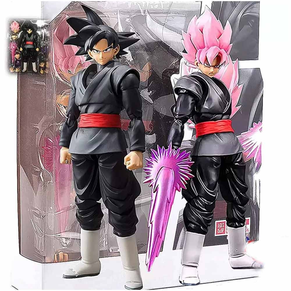 Dragon Ball Goku Anime Action Figures Shf Black Goku Saiya Model toy ...