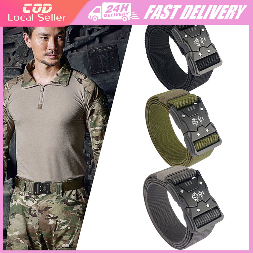 New men's versatile waist belt, workwear, canvas pants belt Tactical ...