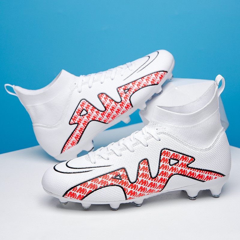 Cross-border C Romesi Thorn 15 Football Boots Men Women High-Top AG Long Spikes TF Spikes ...