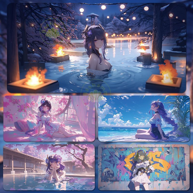 Bashammryao Thunderbolt General Leather Pad Mouse Pad Super Large Anime ...
