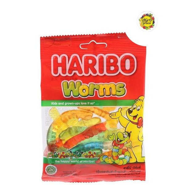 Haribo Worms Gummy 80g | Shopee Malaysia