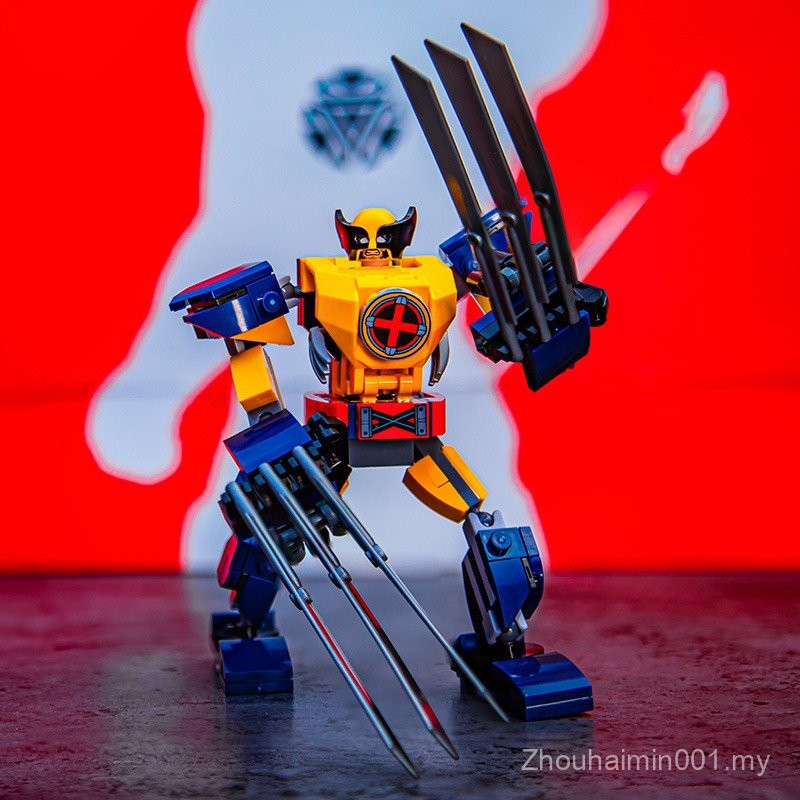 Wolverine Mecha Marvel Venom Superhero Thor Iron Man Panther Building ...