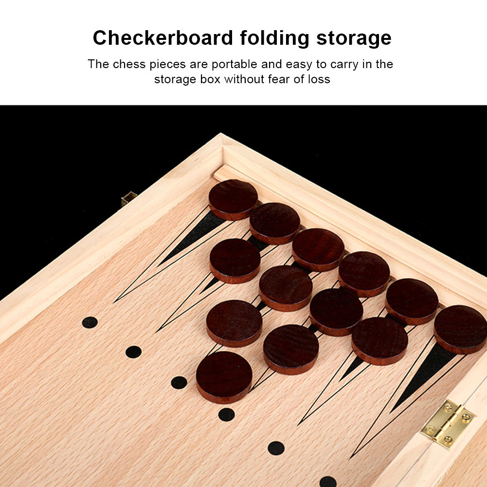 3 in 1 Chess Board Game Foldable Chess Board Set Multifunctional for ...