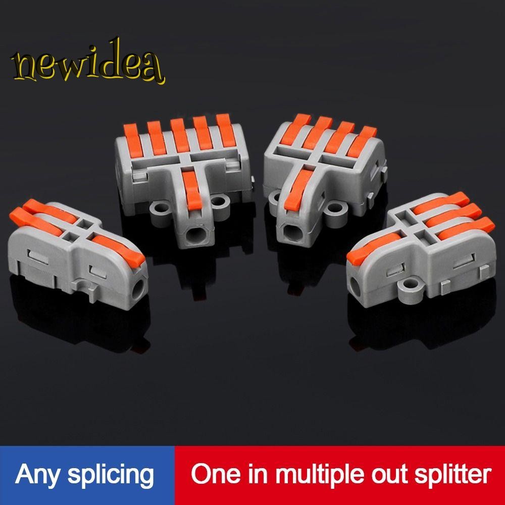 NEWIDEA Quick Terminal Block, Universal Compact Wire Connector, Quick Electrical Cable Splice ...