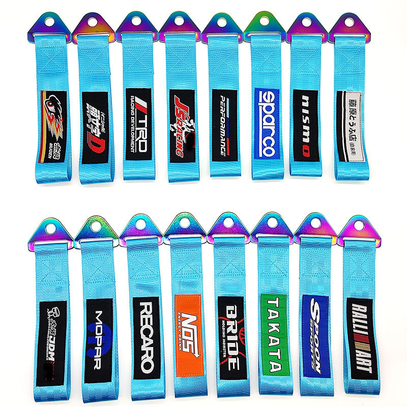 Color Buckle Modified Trailer Rope Sky Blue Bumper Front Bumper ...