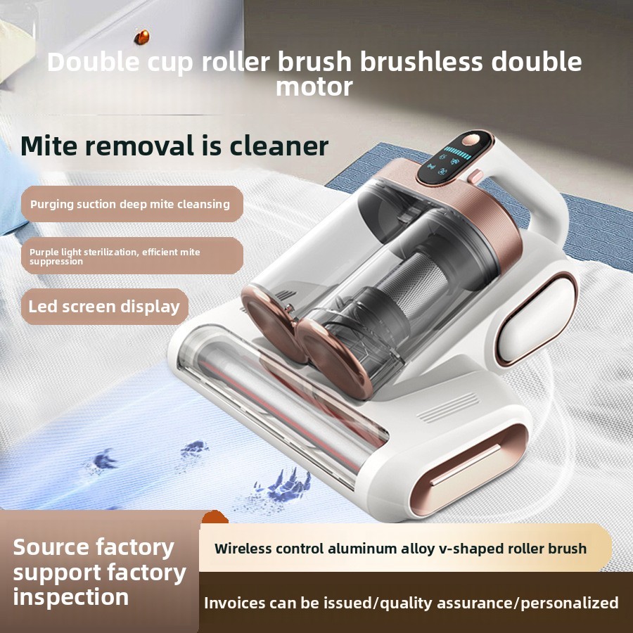 Featured Cross-Border Double Dust Cup Roller Brush Mite Removal ...