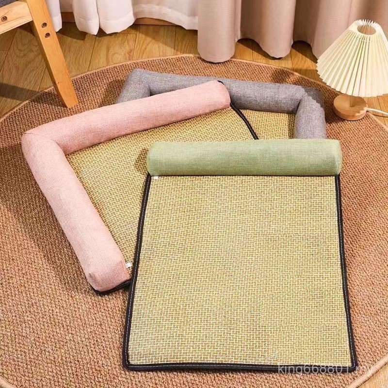 Cat Mat Cat Litter Kennel Rattan Weaving Small Medium-Sized Dog Litter ...