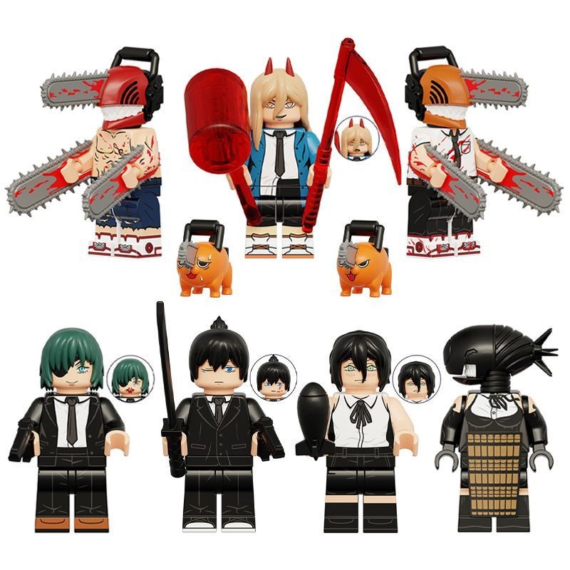 Compatible with Chainsaw Man Lego Chainsaw Man Full Set Boqi Tower ...