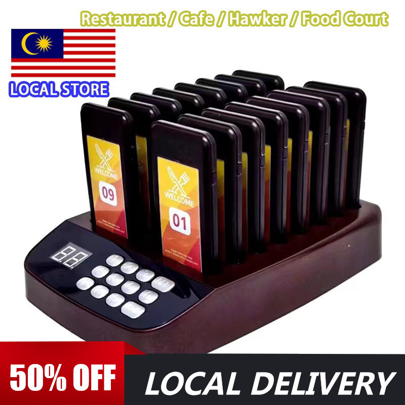 Restaurant Pager Wireless Calling System | 8 Pagers | Wireless Pager ...