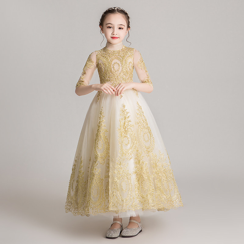 Children's Formal Dress Princess Dress Fluffy Flower Girl's Wedding ...