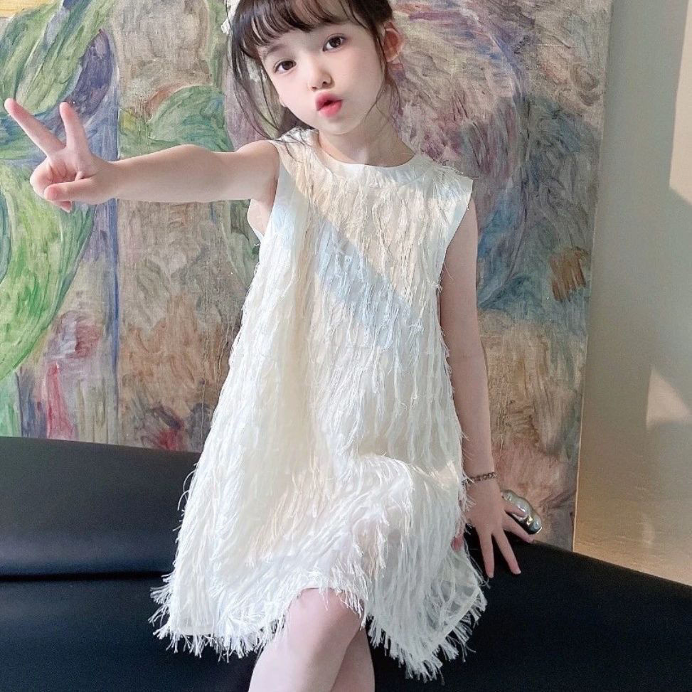 1.5,000 People Collection Girls Dress 2024 Children's Vest Princess ...