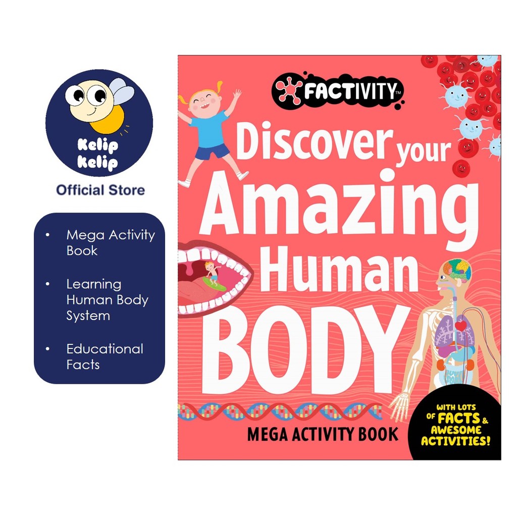 Factivity Amazing Human Body Mega Activity Book For Kids To Read ...