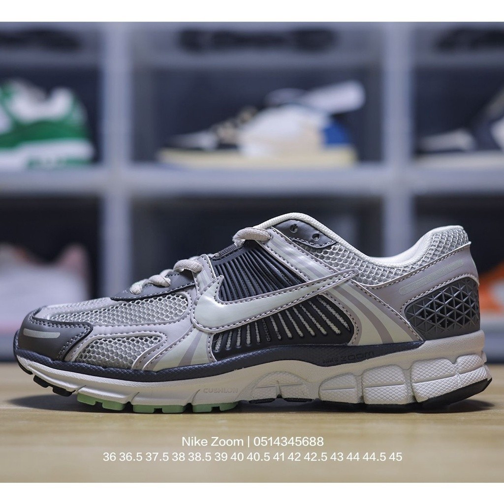 Sneakers Asli Nike Zoom Vomero Sesuai untuk Berjoging Putih Hitam 5 ...