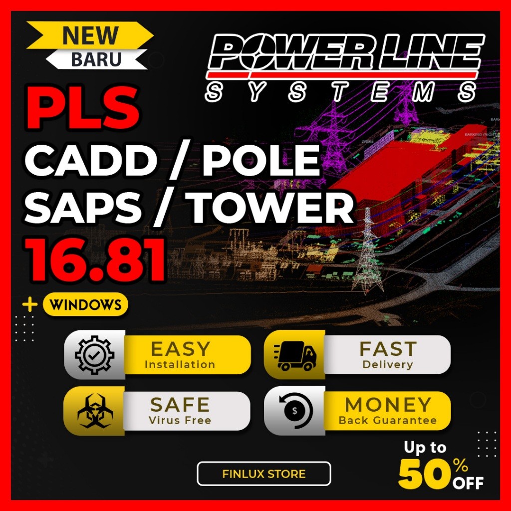 [VIDEO] PLS CADD POLE SAPS TOWER v16.81 Latest Update 2024 Lifetime For ...