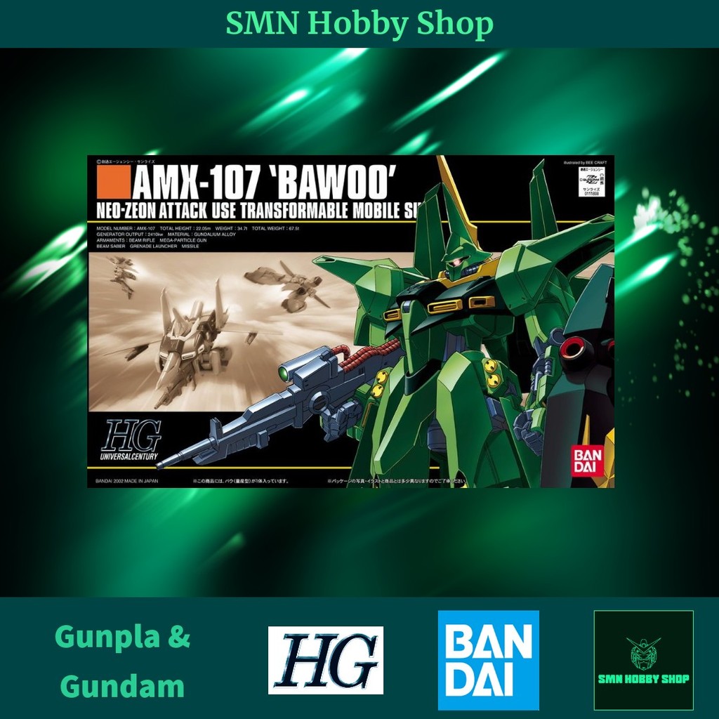 HG 1/144 AMX-107 Bawoo 031 Gunpla Gundam Toys Plastic Model Kit [HGUC] (Bandai) | Shopee Malaysia