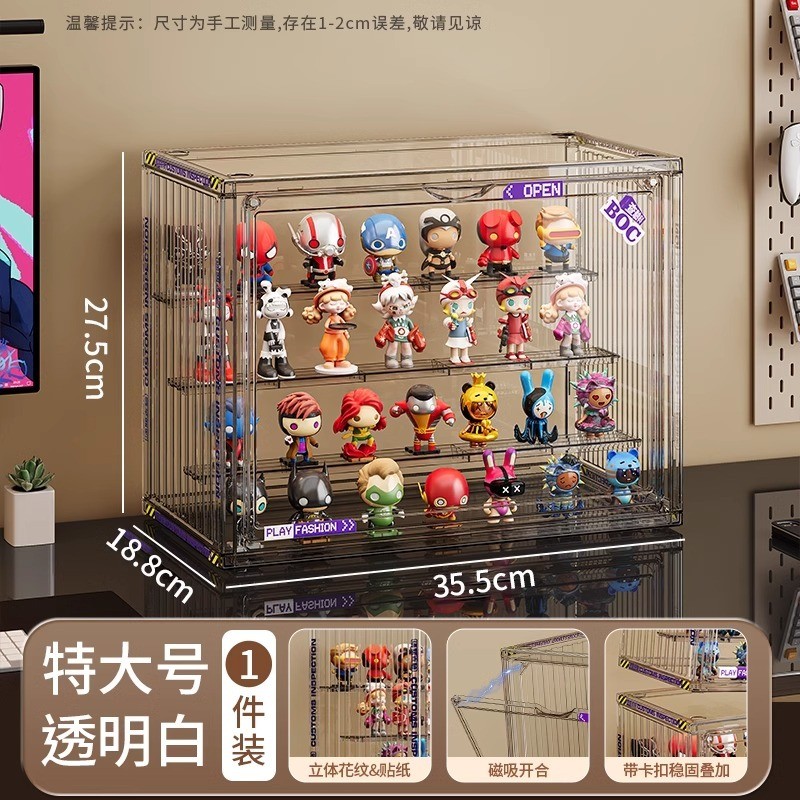 Pop Mart Acrylic Display Stepped Figure Large-Capacity Mystery Box ...