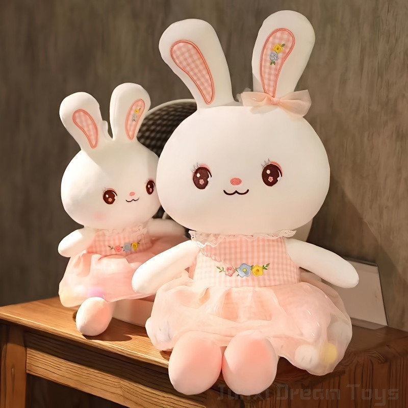 Rainbow Bunny Plush Toy Cute Rabbit Stuffed Animal Doll Kids Birthday ...