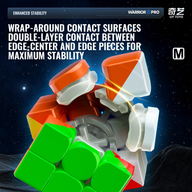 QiYi Warrior M Pro Speed Cube 3x3 Magnetic for Speed Cubing Competition ...