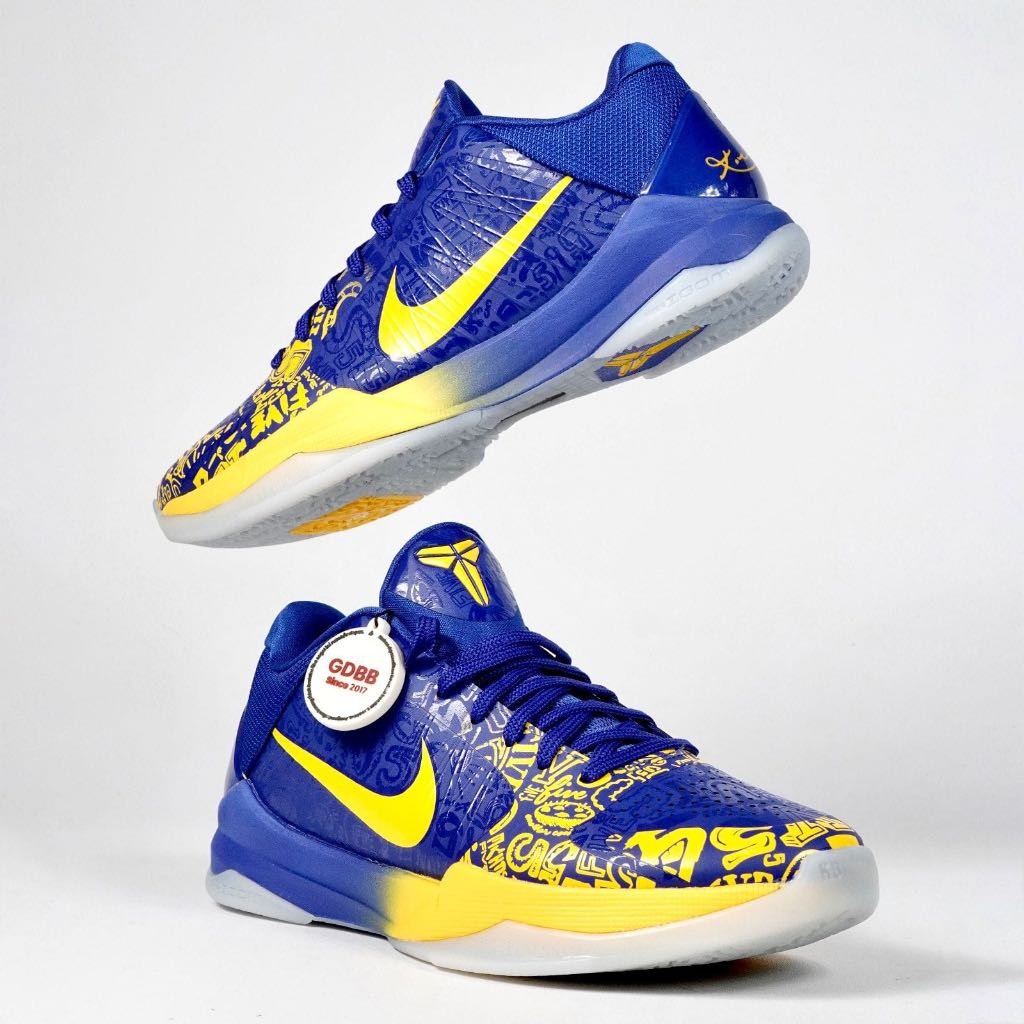 Nike Zoom Kobe 5 Protro 5 Rings Concord Midwest Gold Authentic | Shopee ...