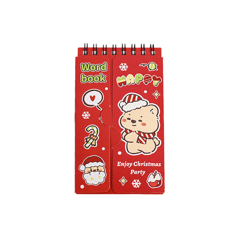Cartoon Cartoon Christmas English Word Book Memorize Words Memory Book ...