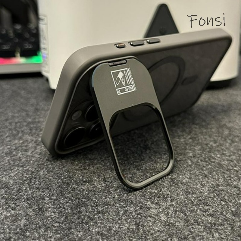 Luxury Magnetic Attraction Bracket Back Cover Shockproof Case with ...