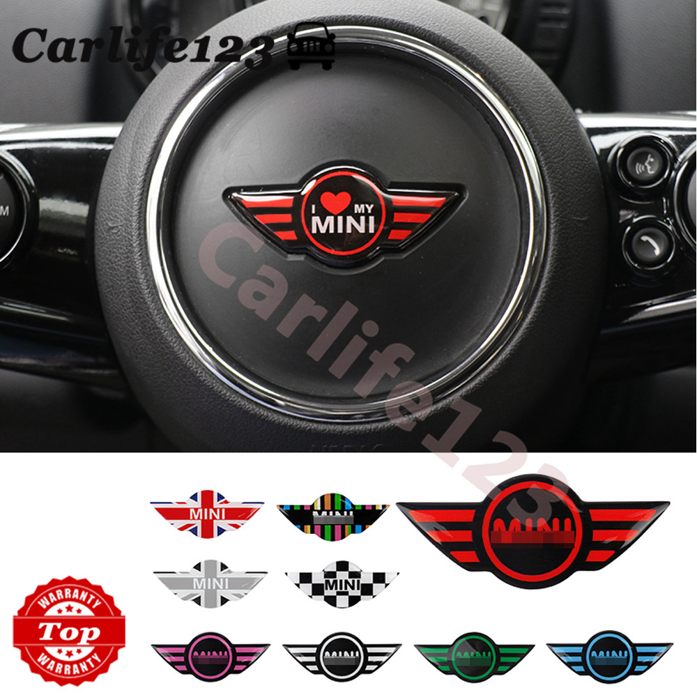 BMW Mini Cooper Car Steering Wheel Center Logo Emblem Badge Sticker ...