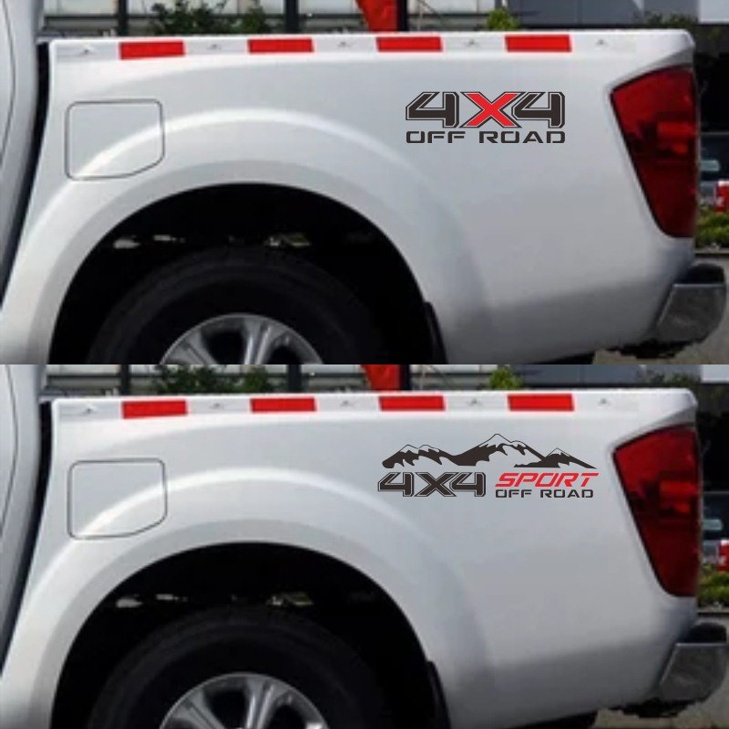 Pickup Container Car Sticker Garland 4X4 Four-wheel Drive Logo Sticker ...