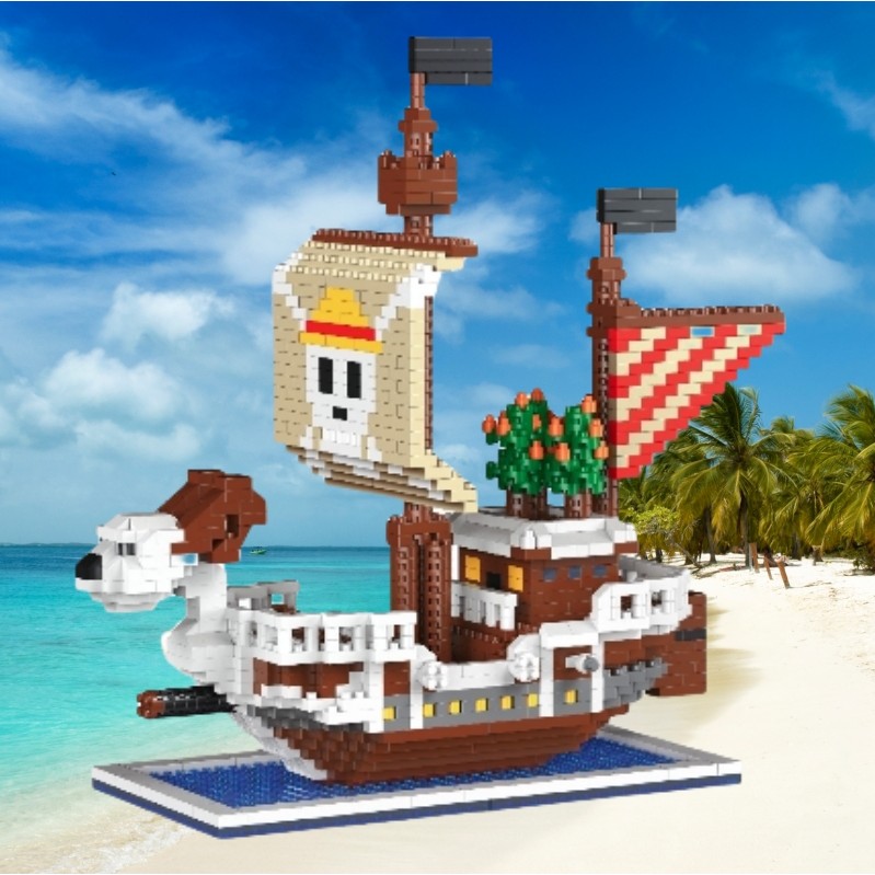 Pirate Ship Model Beautiful Miniature Building Block Toys Lego Toys ...