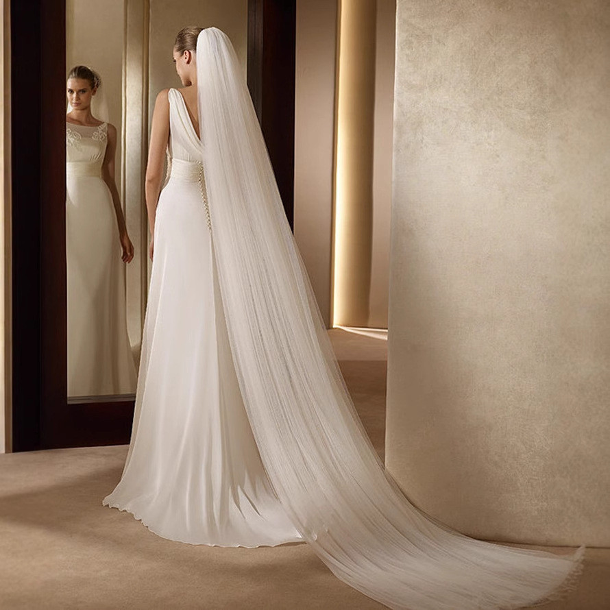 Veil 3 Meters Long Two-layer Soft Net Church Tailing 2m Long Gauze ...