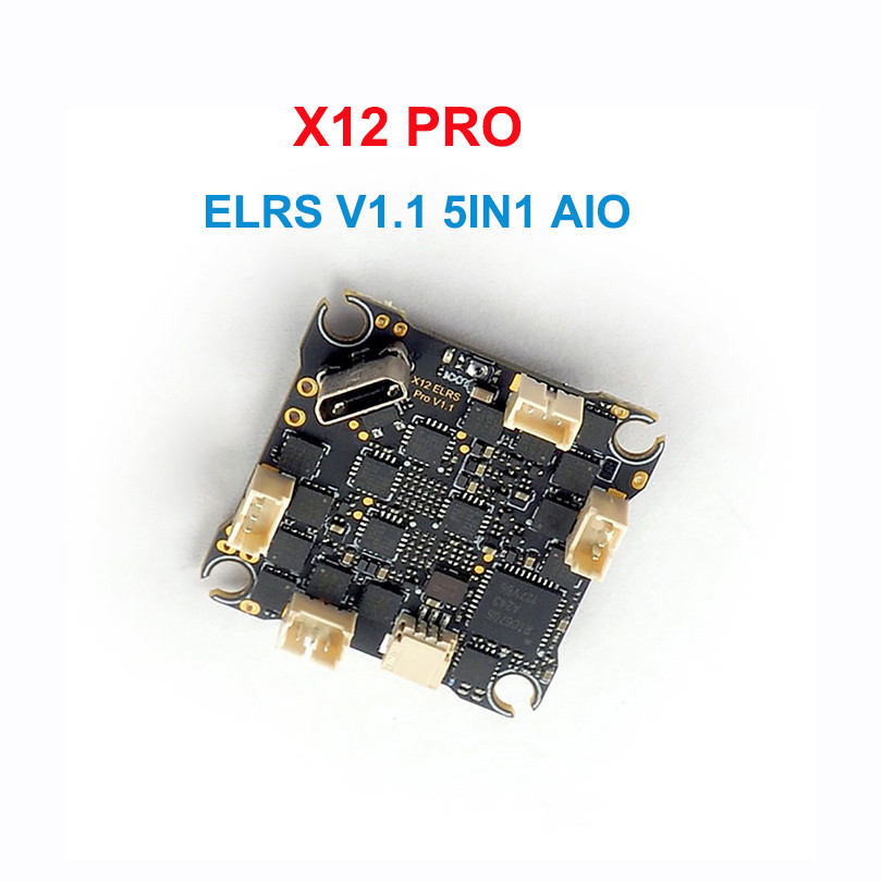HappyModel X12 ELRS Pro V1.1 5in1 AIO Flight Controller Built-in 2.4G ELRS OPENVTX 400mW 1-2S ...
