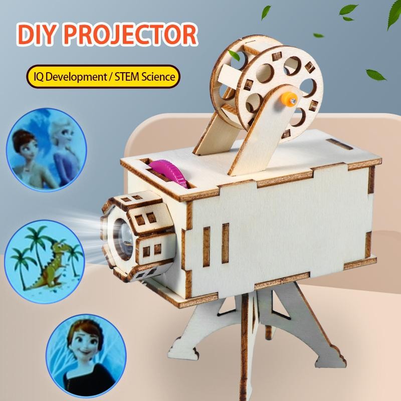 STEM Wooden Projector Model Puzzle Science Experiment Kit DIY ...