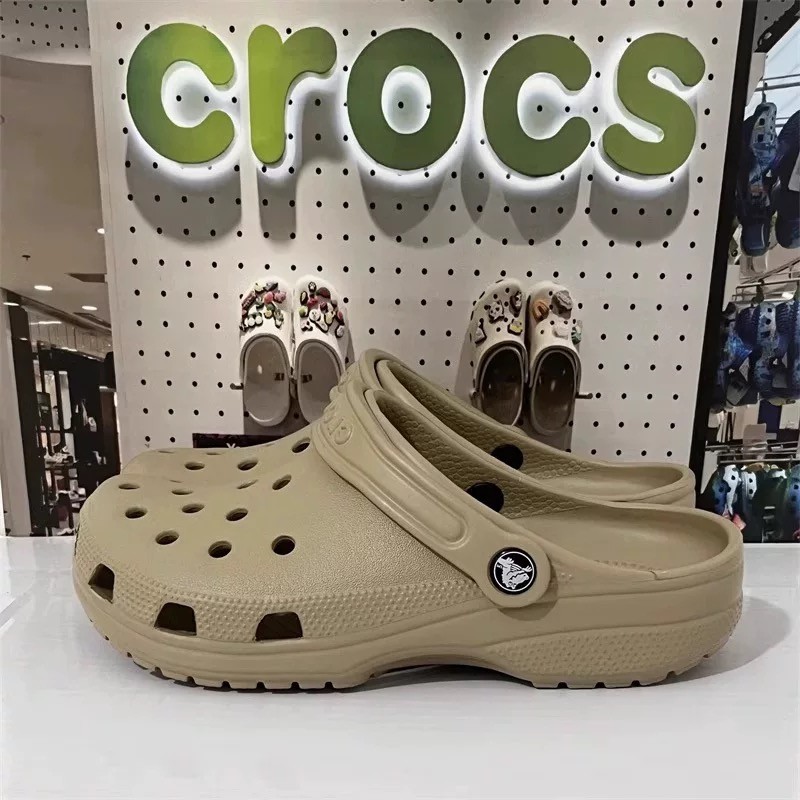 Original Crocs Classic Light Flat Men's Shoes Big Size Casual WOMEN ...