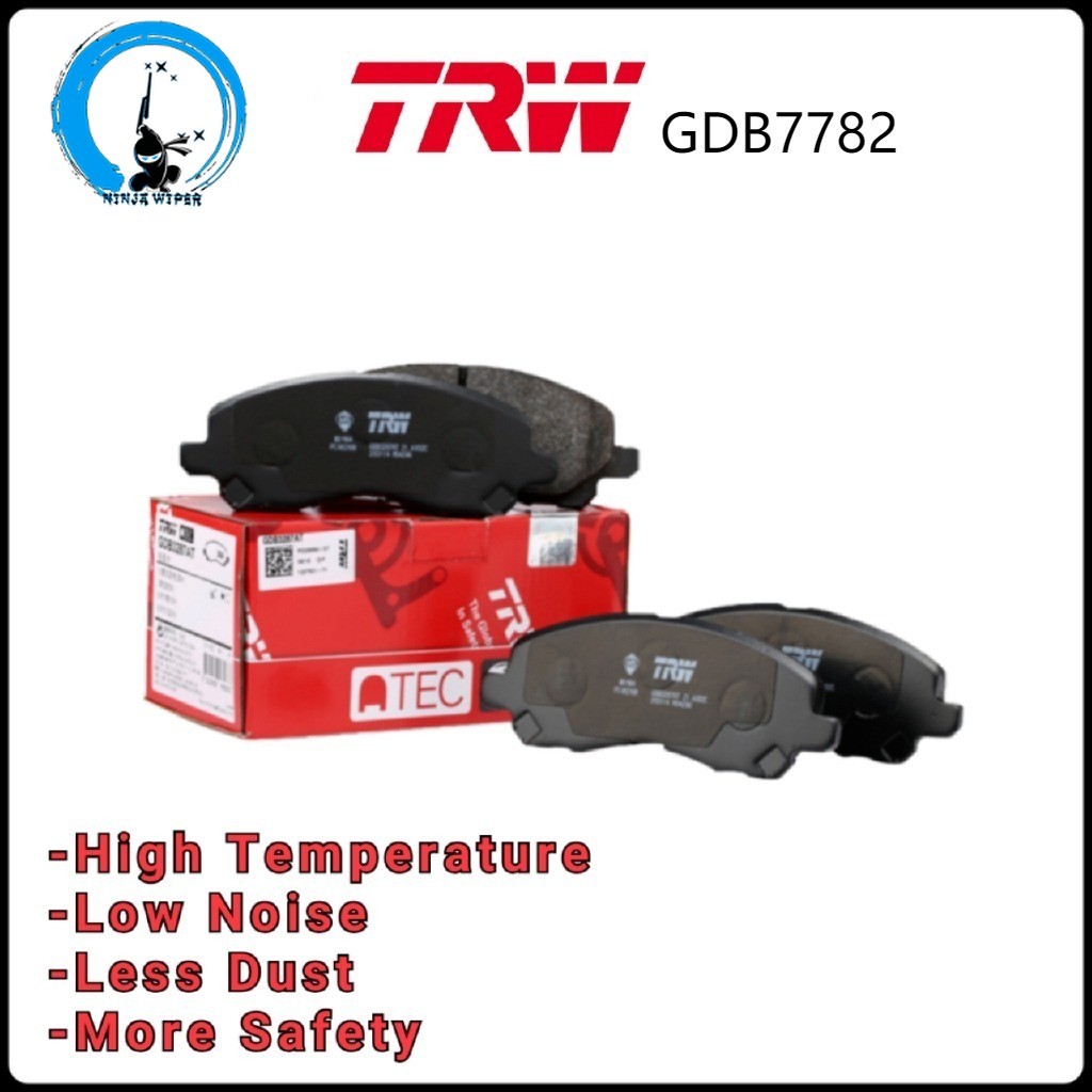 Original TRW - Proton Exora / Preve Front Brake Pad ( GDB7782 ) Disc ...