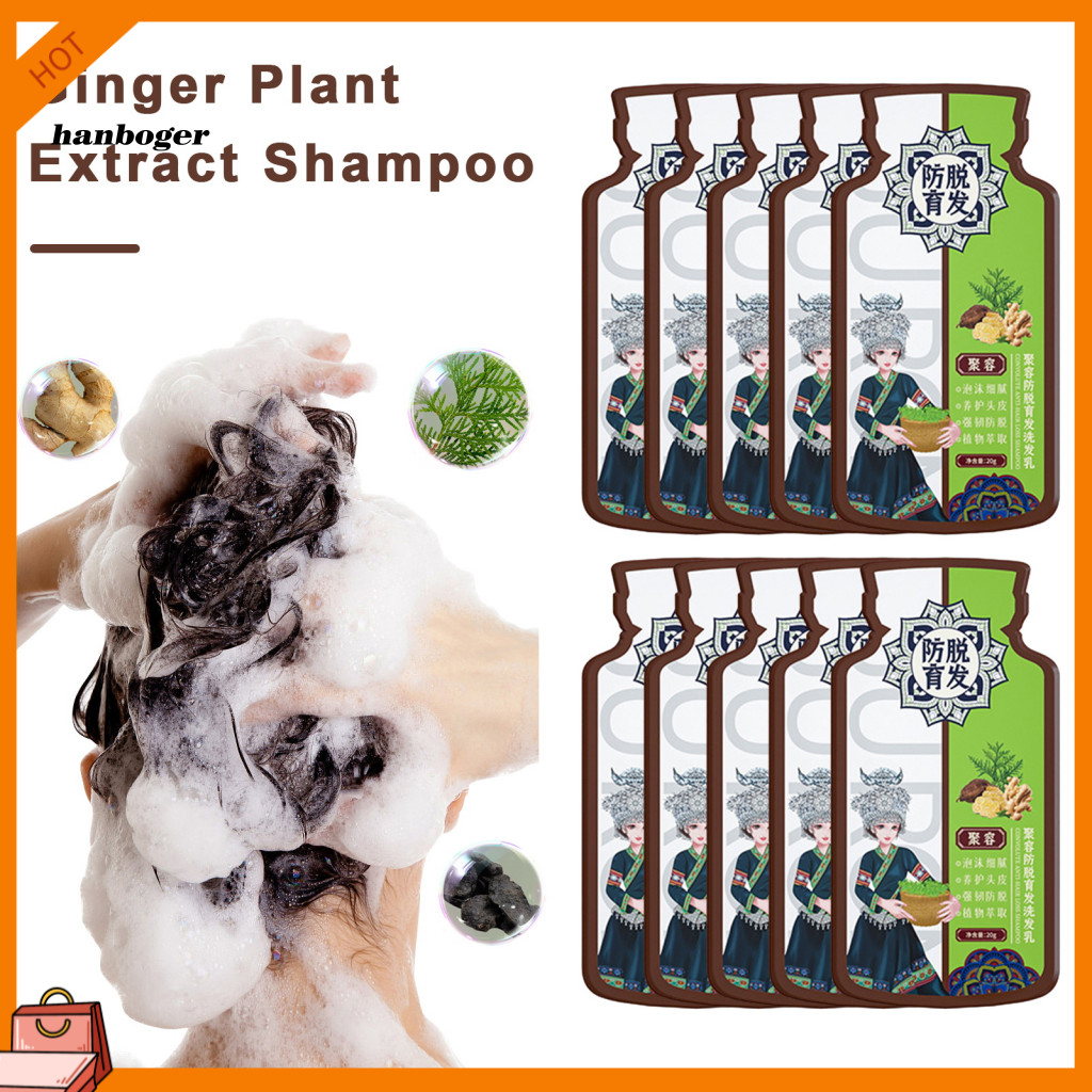 Han Ginger Plant Extract Shampoo Ginger Hair Care Shampoo 20ml Ginger ...