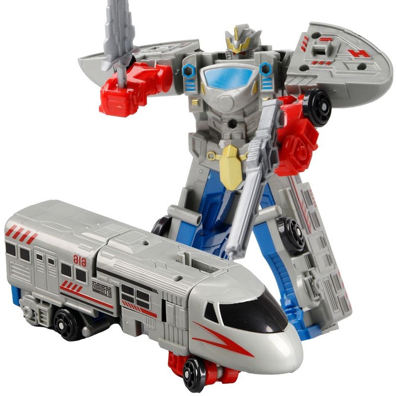 Train Superman Transformation Toy Boy King Kong Revival Train High-Rail ...