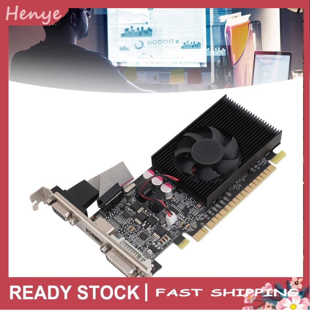 Henye Graphics Card Gaming GT210 1GB DDR3 64BIT 2560x1600 Resolution DVI VGA Interface for ...