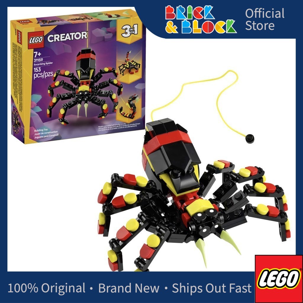 LEGO 31159 Wild Animals: Surprising Spider | LEGO Creator 3-in-1 ...