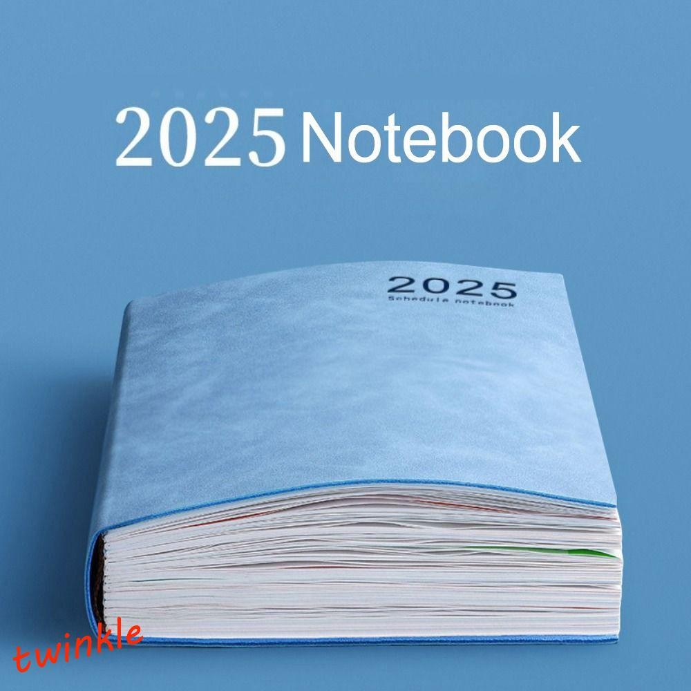 TWINKLE1 2025 A5 Agenda Notebook, Thicken PU 2025 Planner Notebook, Efficient Daily Diary Weekly ...