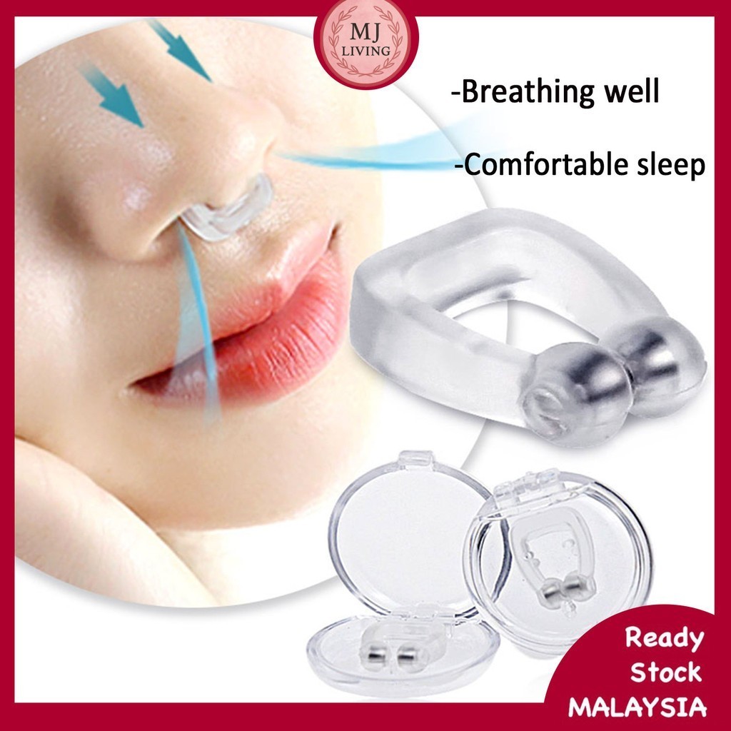 Anti Snoring Nose Clip Silicone Snore Stopper Prevent Sleep Breathing ...