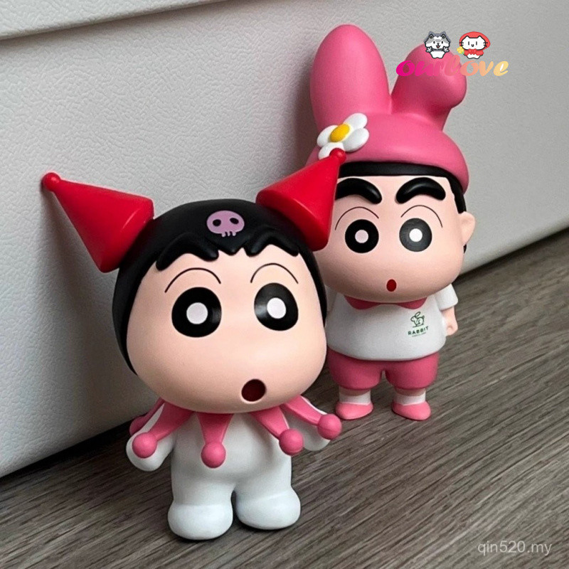 Melody Crayon Shin-Chan Figure Cartoon Shin-Chan cos Kuromi Doll Fun ...