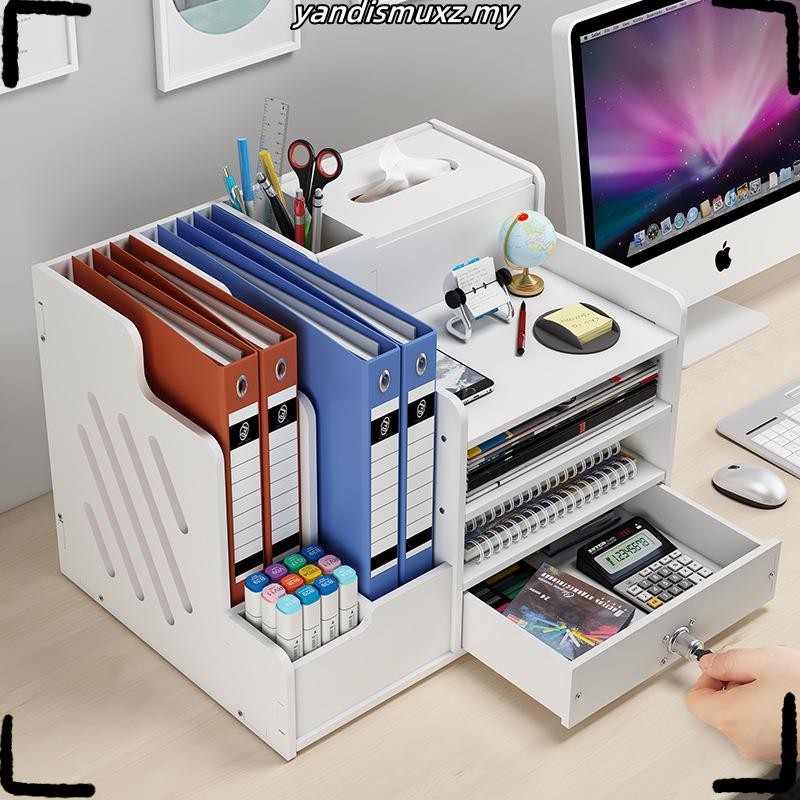 Document Organizer Rack Office Table Storage File Organizer Document ...